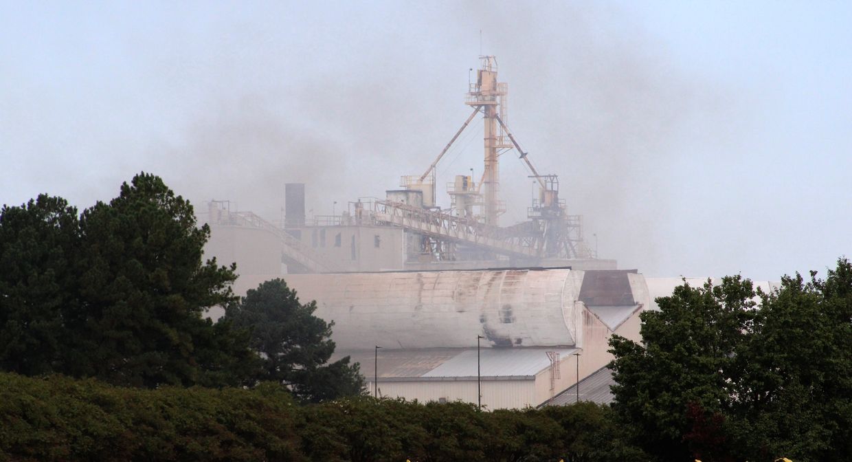 Glass fire out at Potters Industries