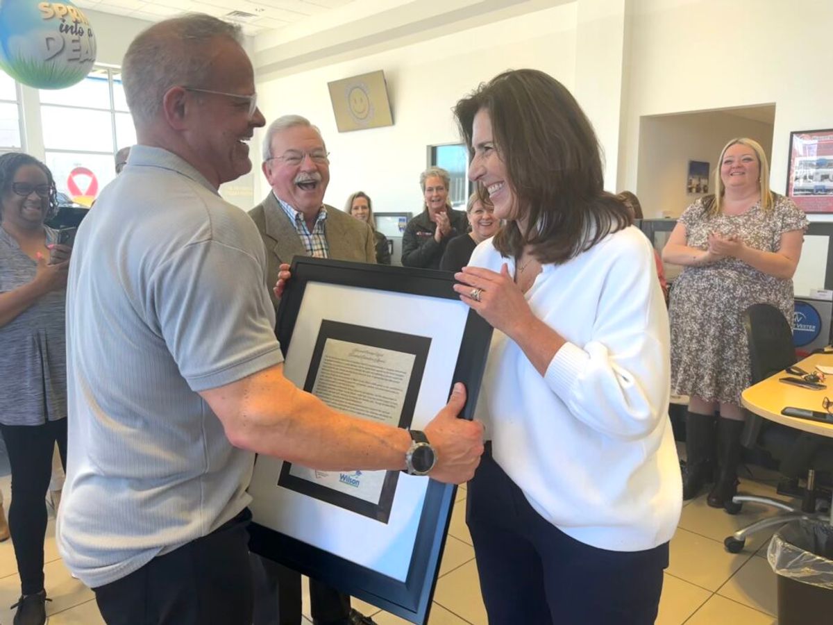 ‘You are very deserving’: Hubert Vester Auto Group honored with Hunt F...