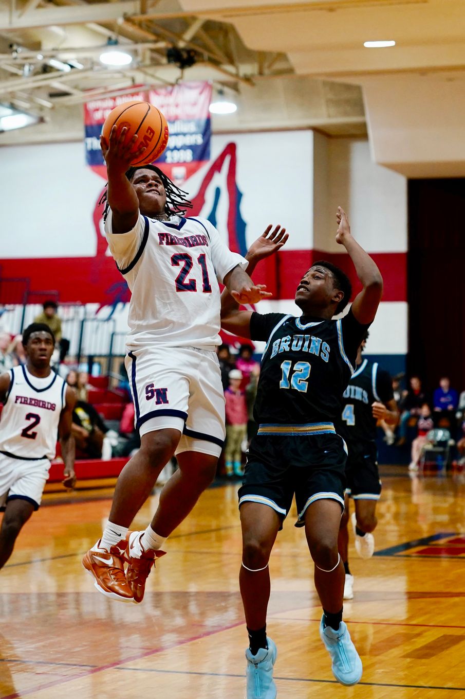 Firebirds blast Bruins 67-48 for 1st win under Leonard