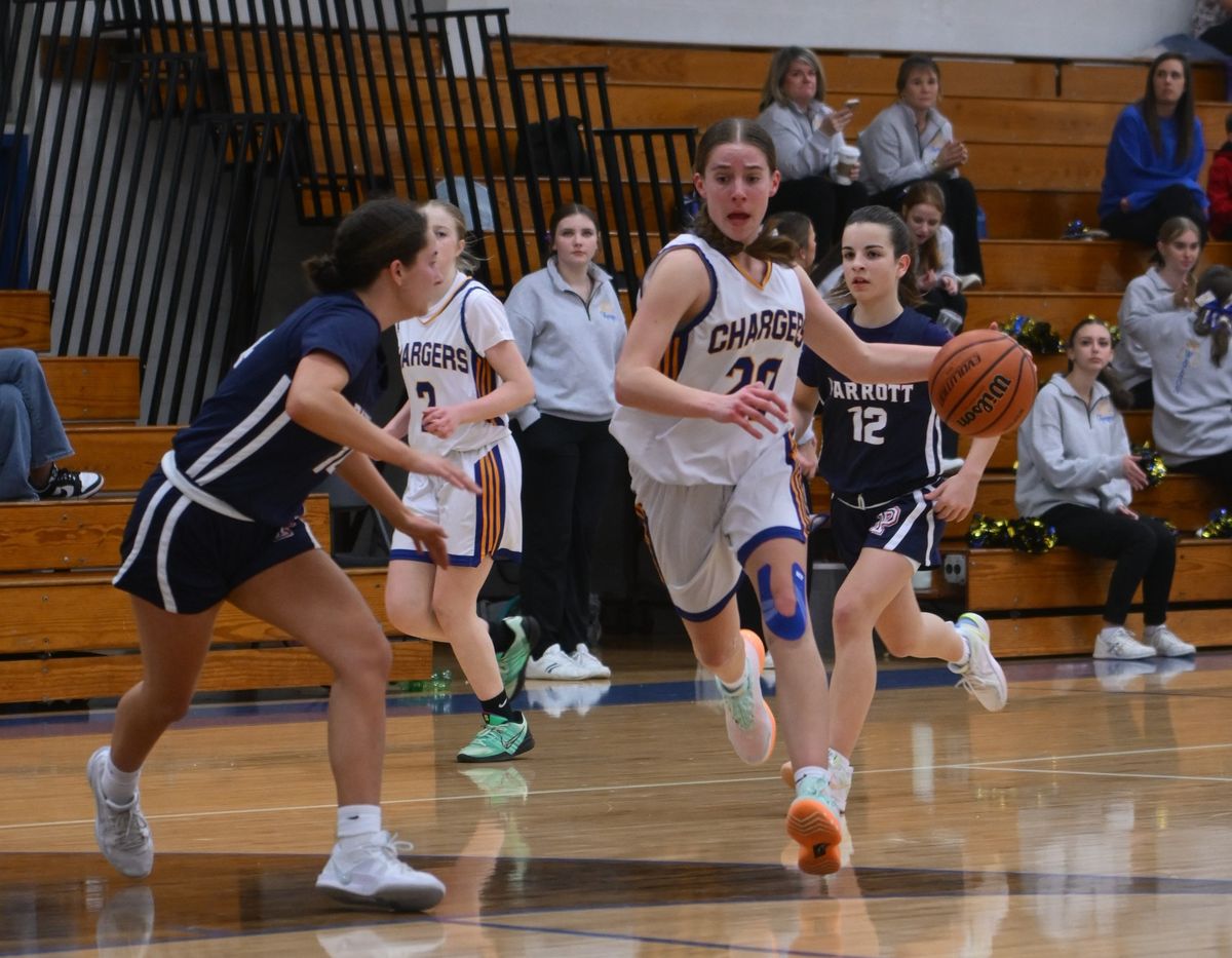 Lady Chargers fade in 4th vs. Patriots, 37-29