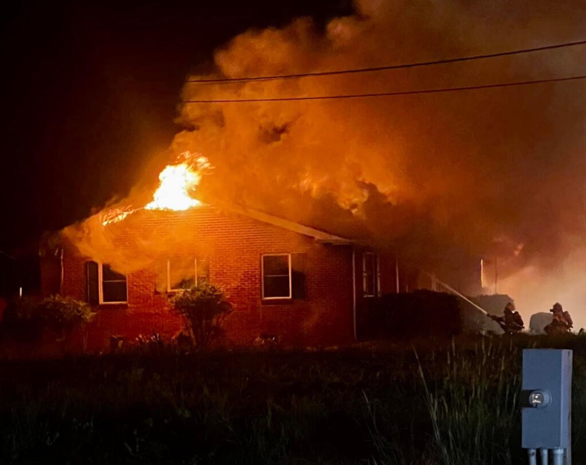 Midnight fire destroys home, displaces family