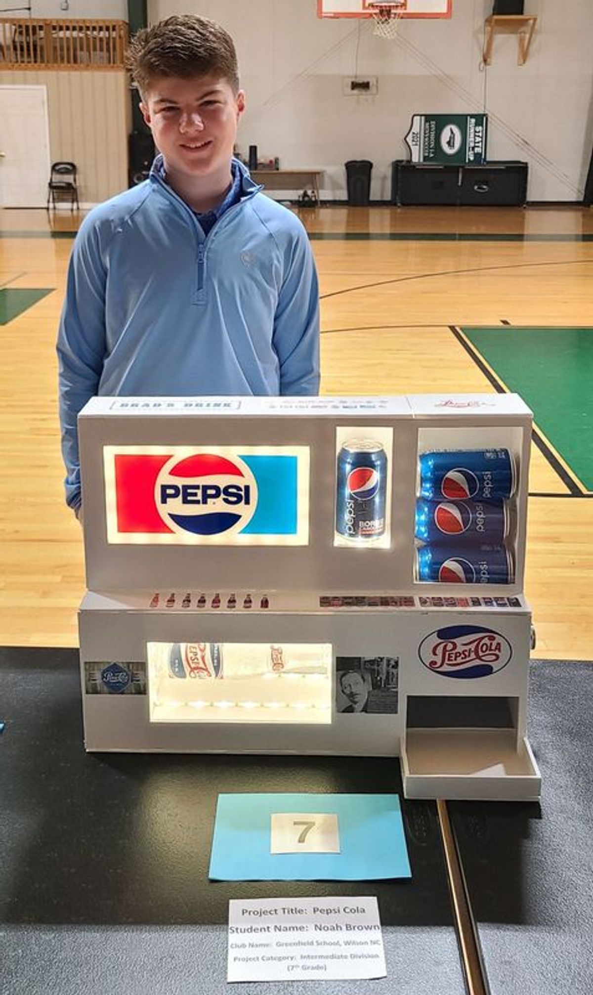 Greenfield student’s Pepsi project earns school, state honors