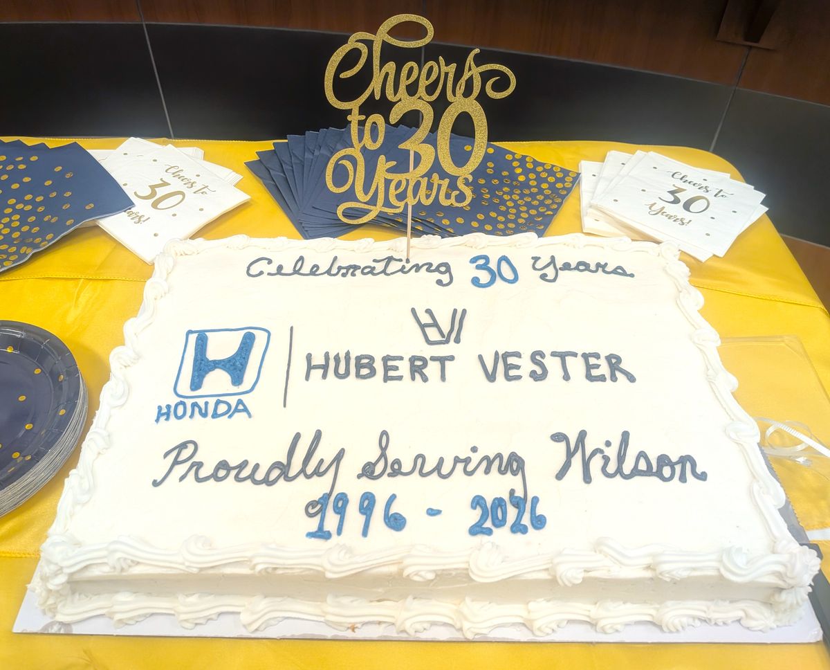 Hubert Vester celebrates 30 years in Wilson