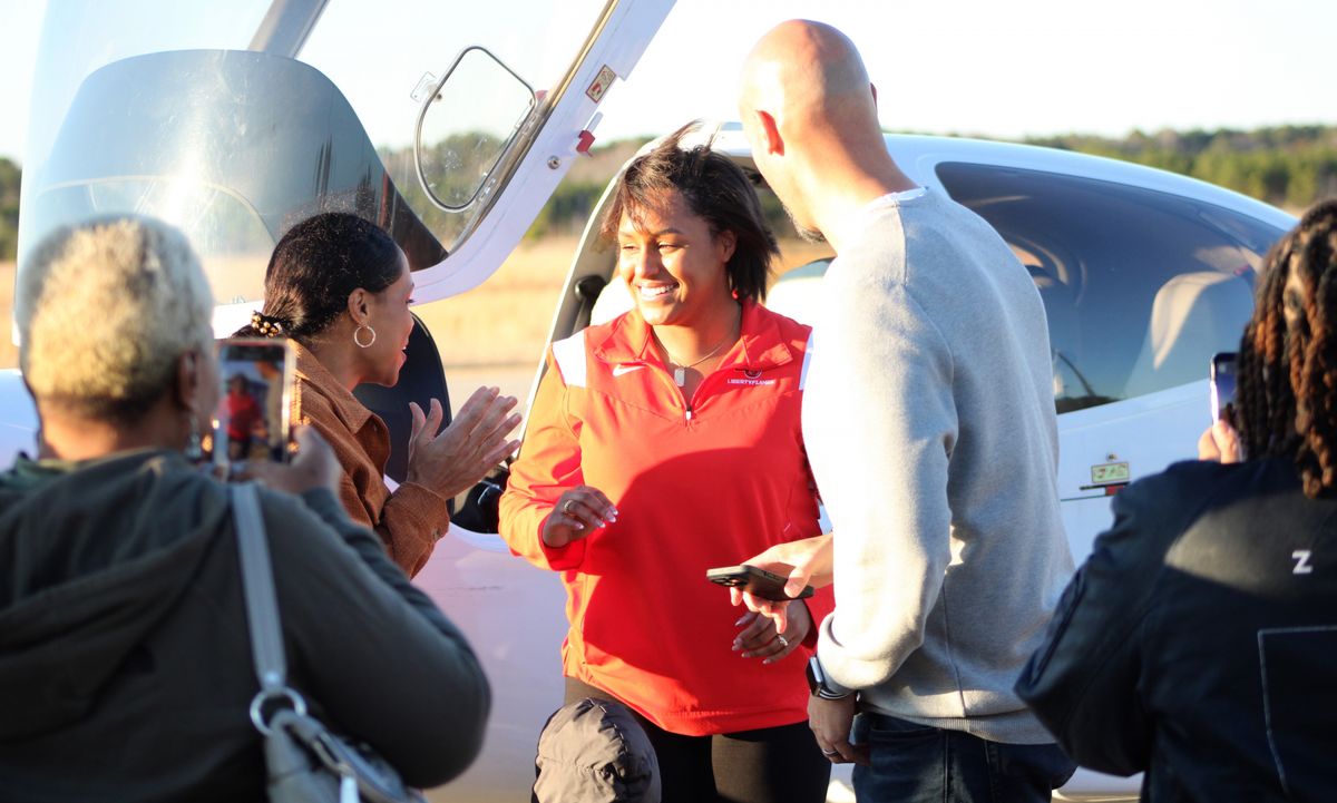 Young pilot makes first solo cross-country flight