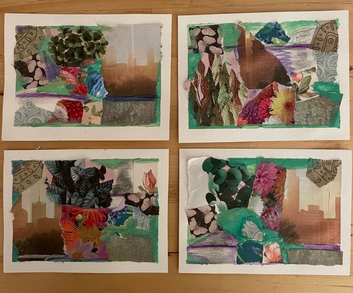 Artist shares collage project