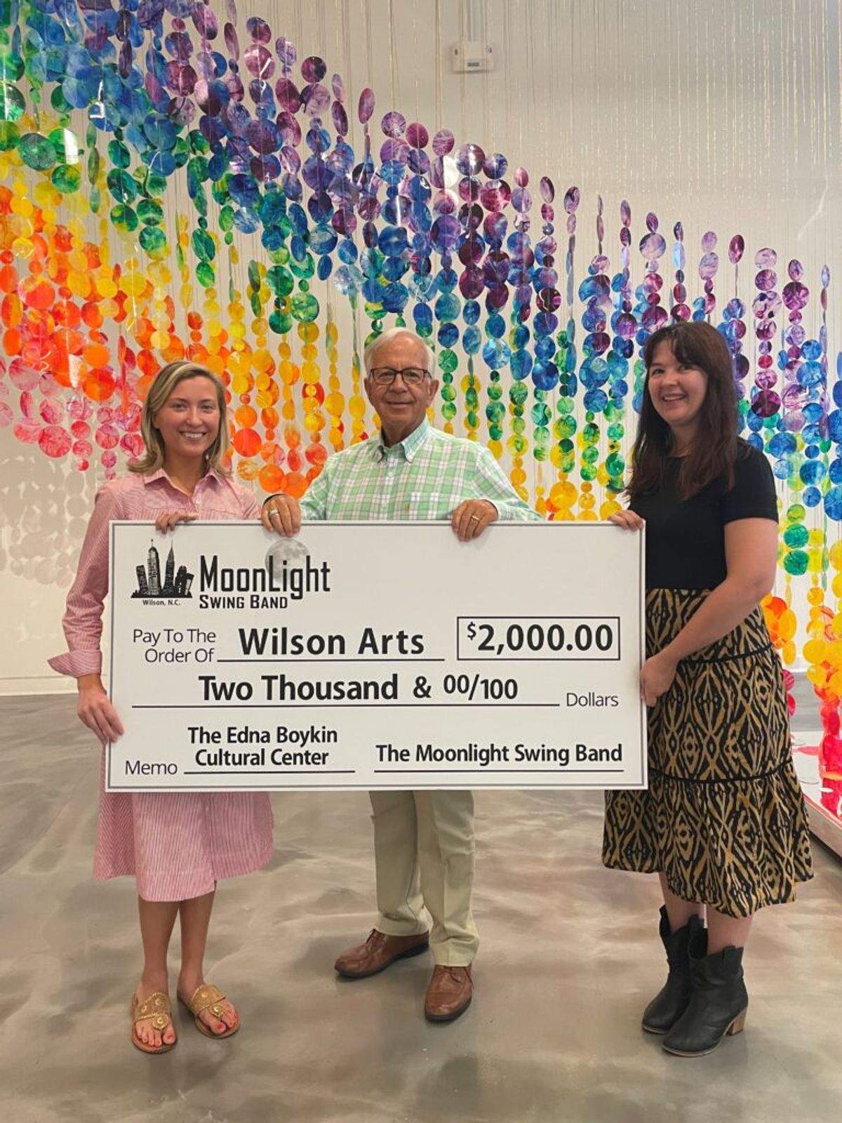 Band gives donation to Wilson Arts