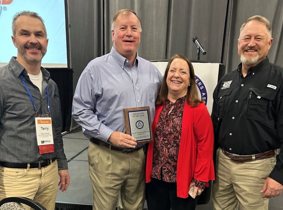Garris Evans Lumber Co. named Dealer of the Year