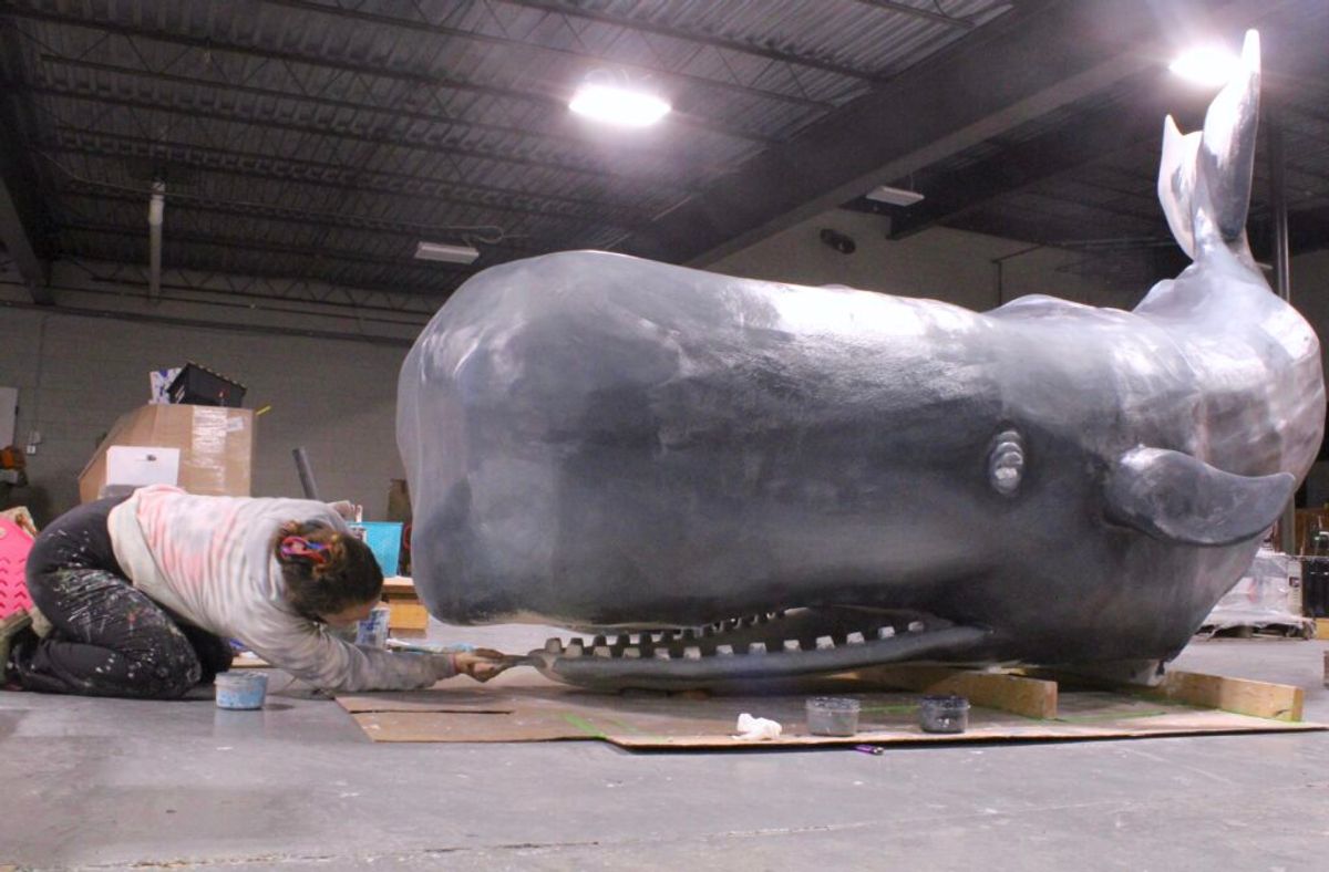 A whale of a job: Local artist restoring Worrell’s landmark