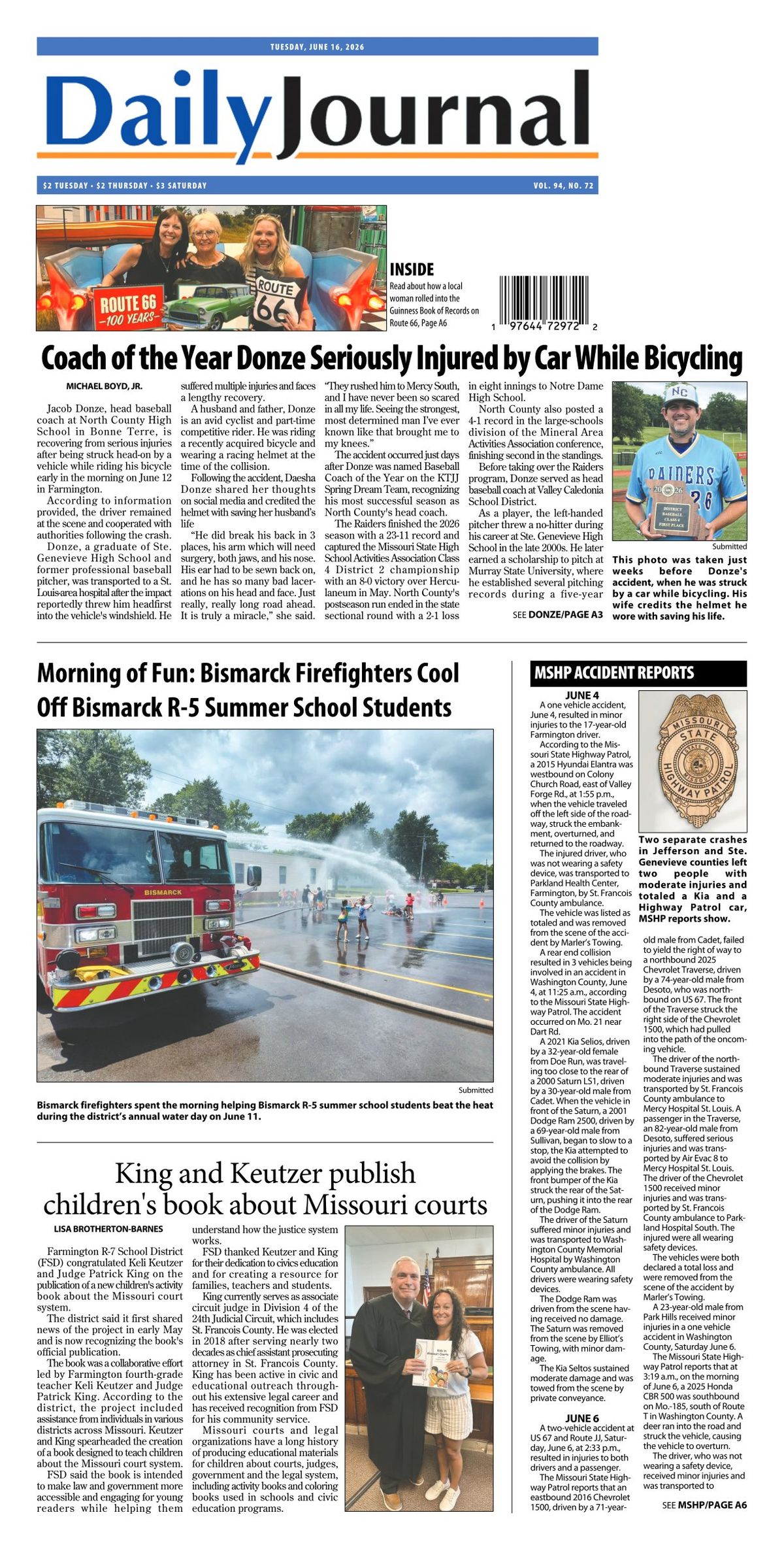The Park Hills Daily Journal, June 16