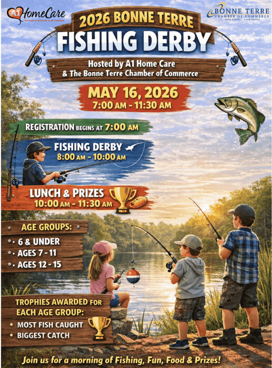 Bonne Terre Youth Fishing Derby 2026 Scheduled for May 16