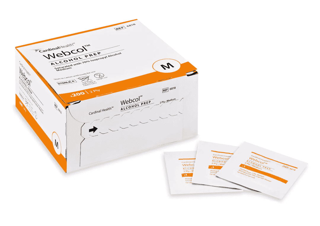 Cardinal Health Recalls Webcol Alcohol Prep Pads Over Possible Microbi...