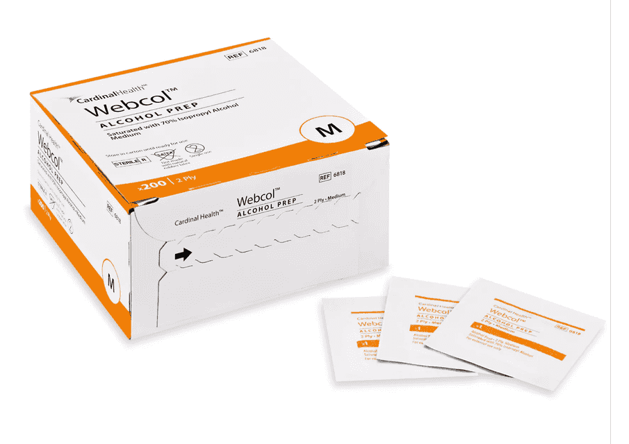 Cardinal Health Recalls Webcol Alcohol Prep Pads Over Possib...
