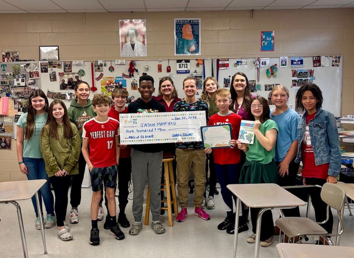 CMS teacher receives computer science grant