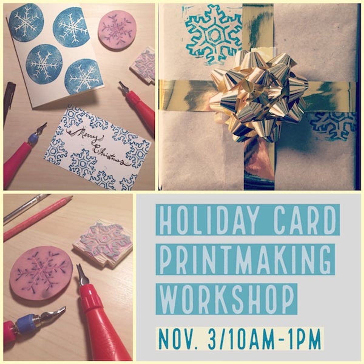 Learn how to make holiday cards