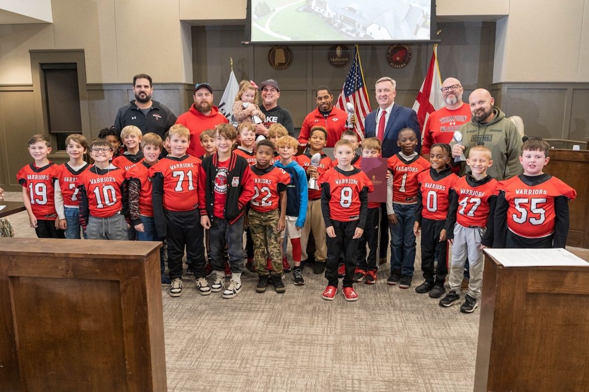 Alabaster City Council recognizes youth football teams for c...