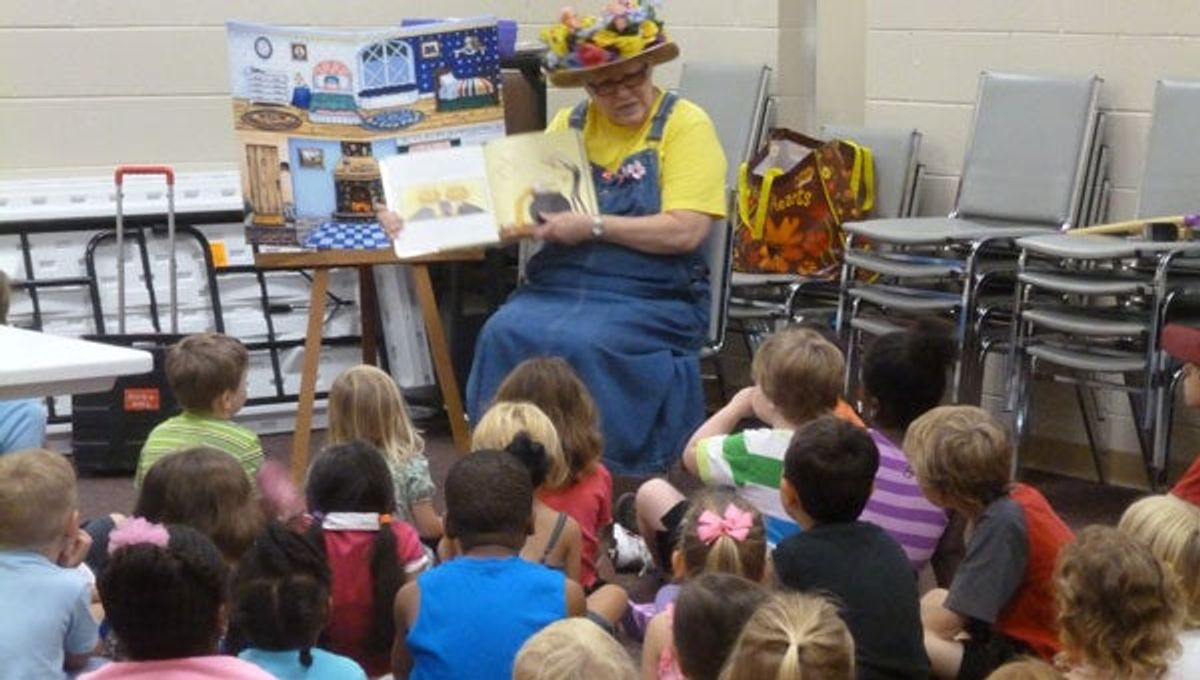 Storytime with Miss Jennie at the library