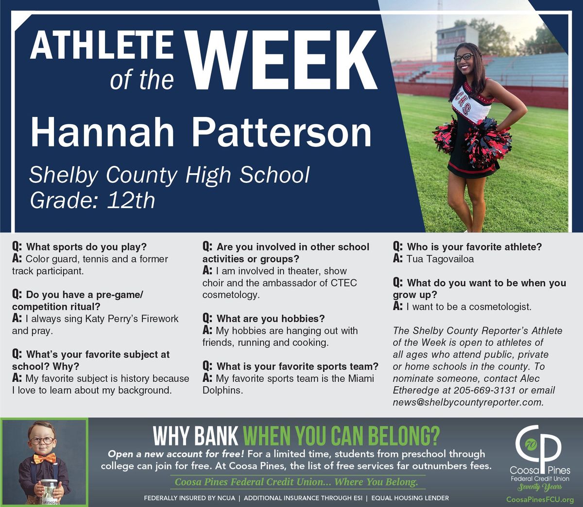 Athlete of the Week: Hannah Patterson