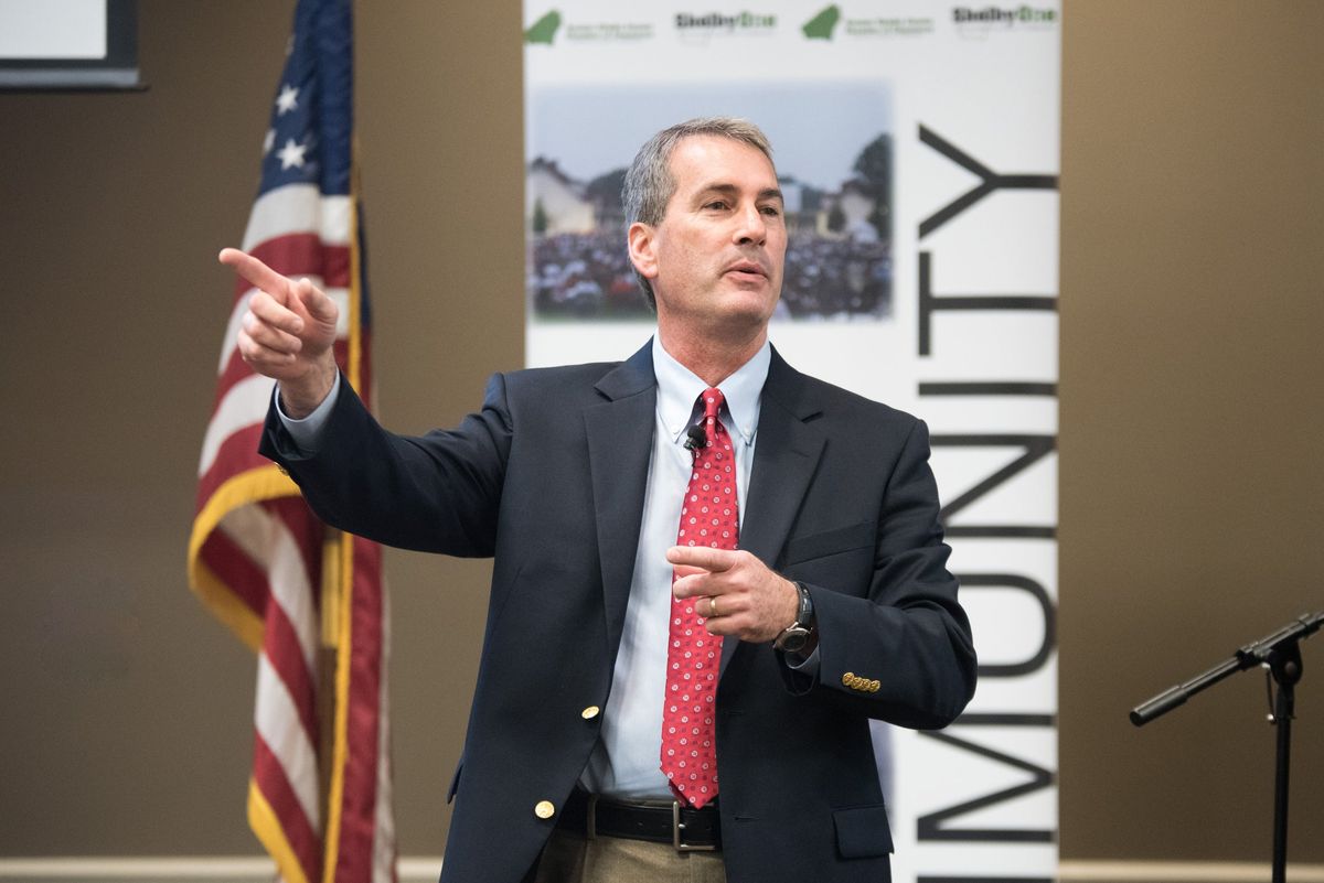 Lew Burdette shares 'Lessons from the well' at Prayer Breakf...