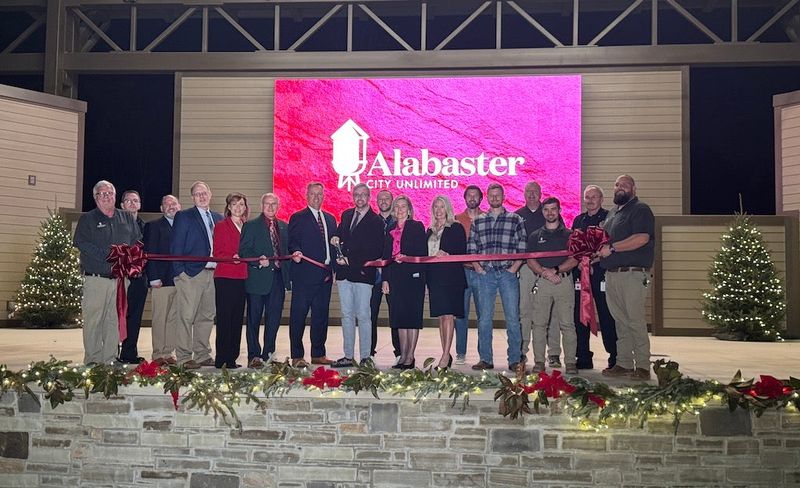 Alabaster holds ribbon cutting to celebrate opening of new amphitheate...