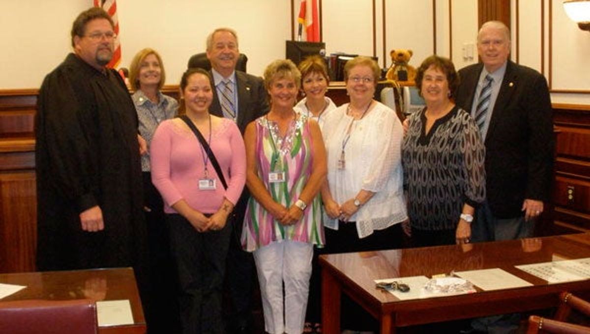Judge Kramer swears in CASA volunteers
