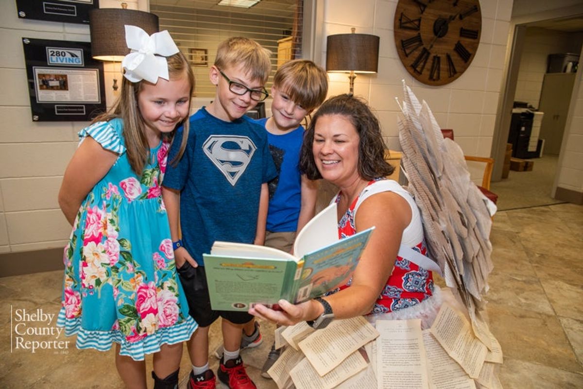 Chelsea Park Book Fairy welcomes students back to library