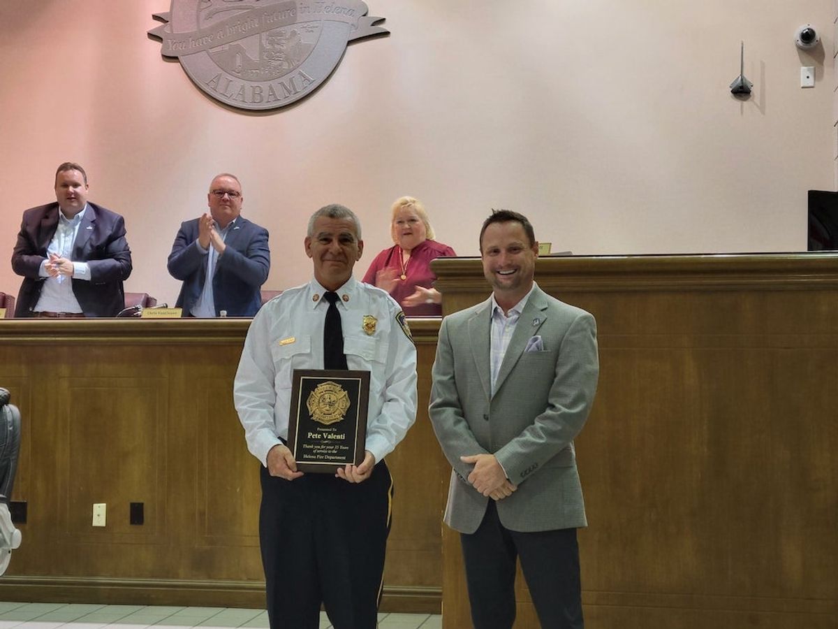 Helena thanks Valenti for years of service, swears in new fire chief