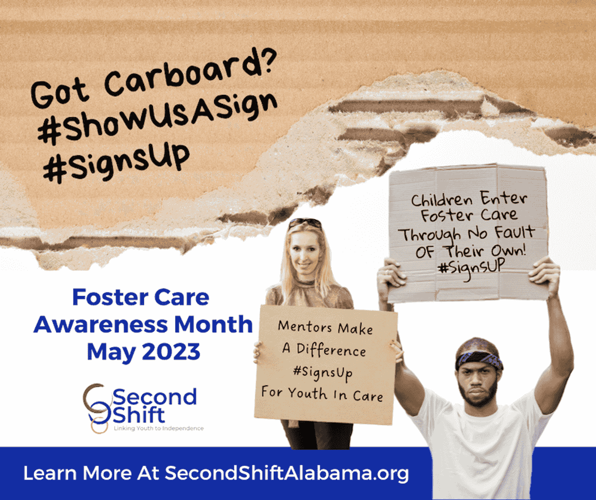 "Signs Up" to promote foster care awareness in May