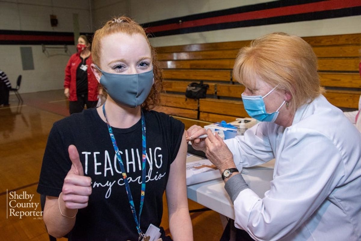 ACS employees receive first dose of vaccine
