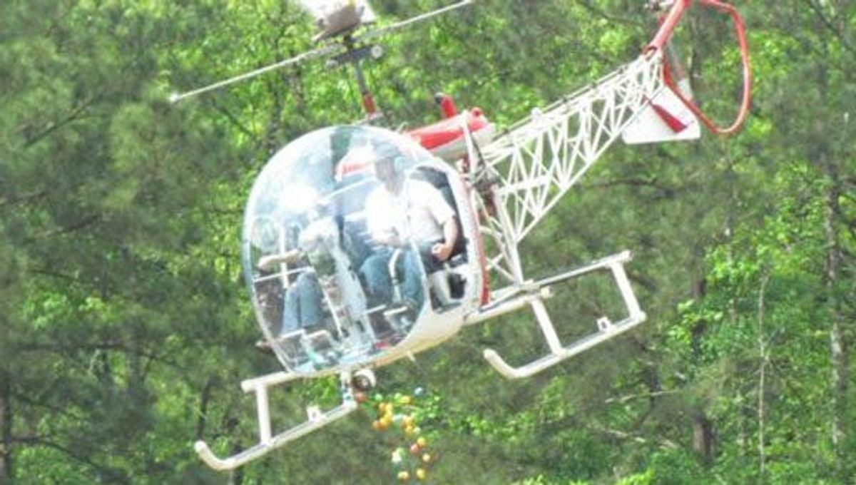Helicopter egg drop