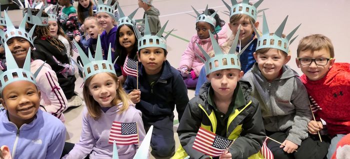 Libby Liberty brings civic lessons to life for Pelham second graders