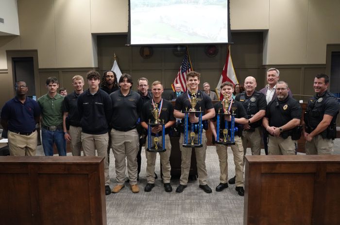 Alabaster honors police cadets for success at competition