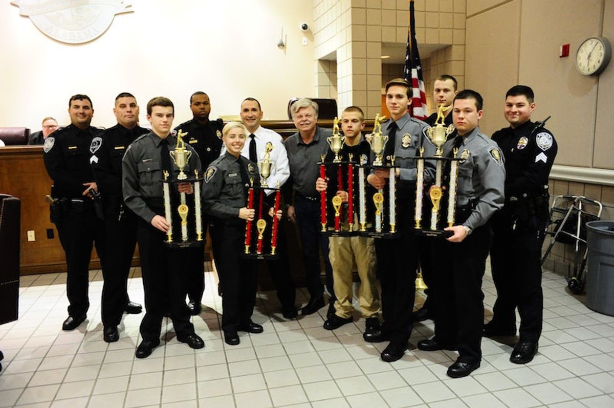 Helena Police Explorers honored for state competition awards
