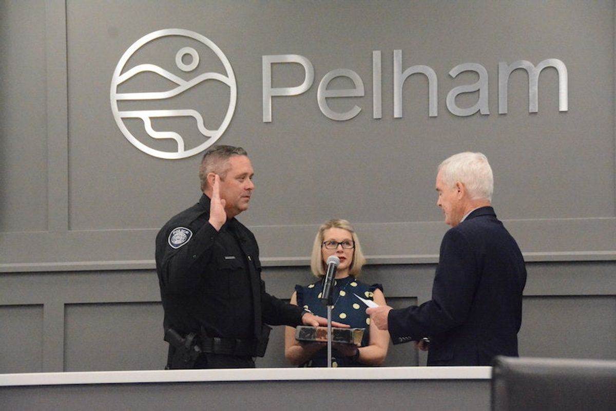 Pelham swears in new police chief Brent Sugg