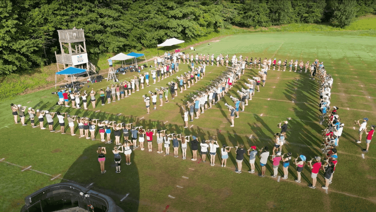VIDEO: Local students perfect their step during 2024 band camp