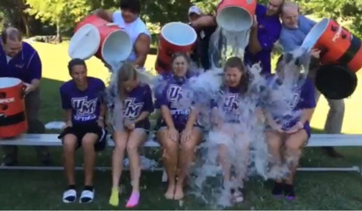 Frozen falcons: UM students and staff participate in ice bucket challe...