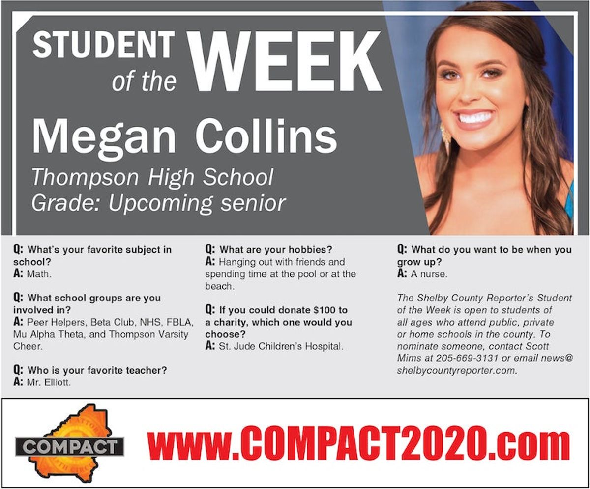 Get to know Student of the Week Megan Collins