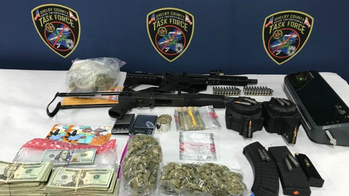Marijuana, LSD, firearms seized in Alabaster raid
