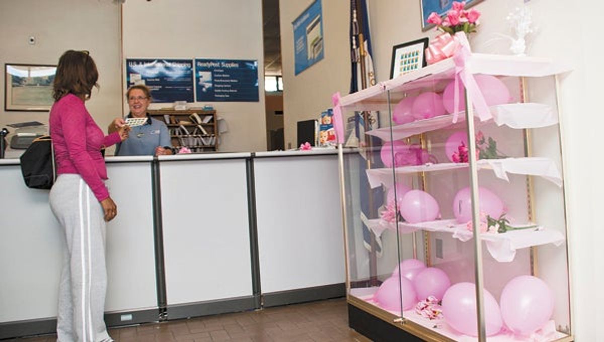 Think pink: Post Office supports cause