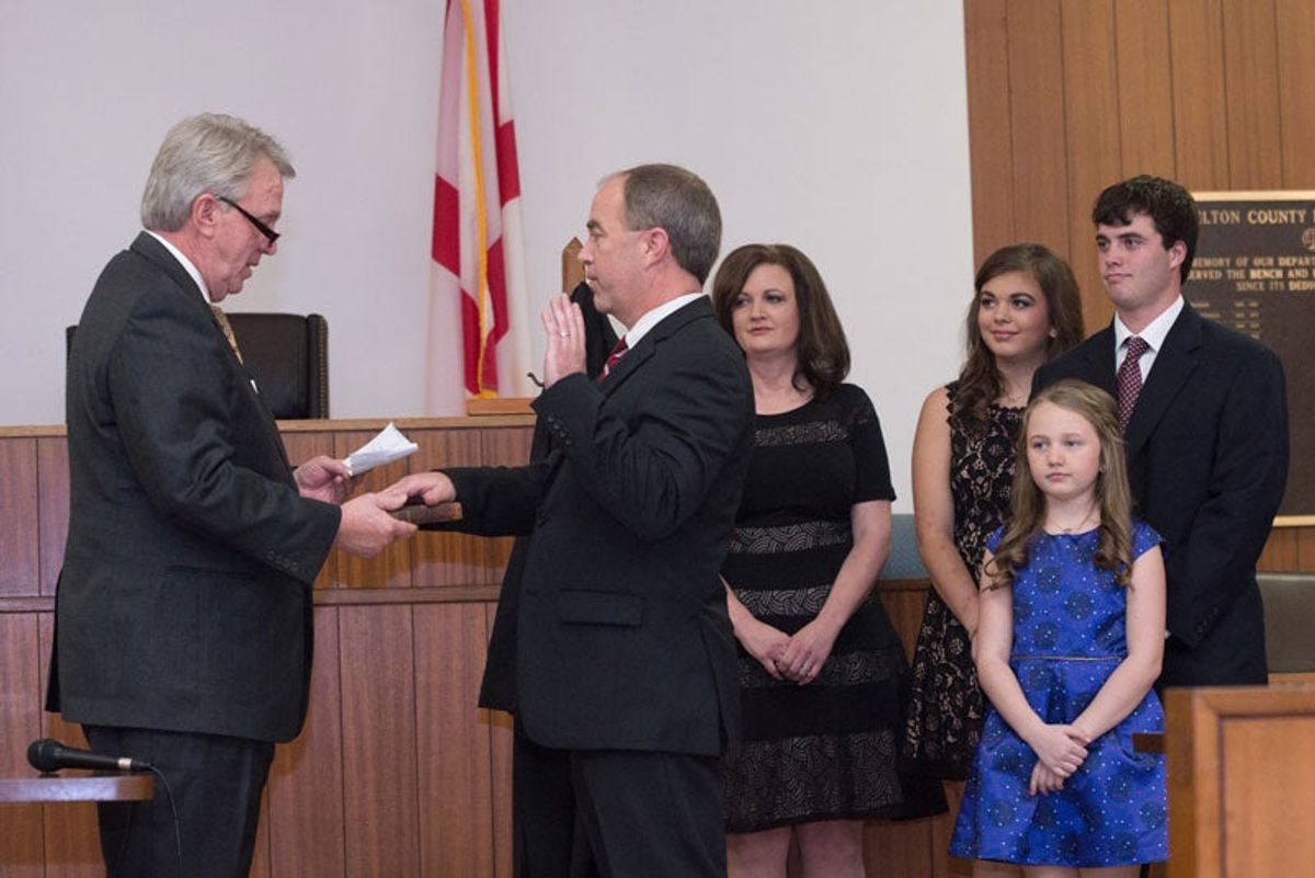 District Judge Chris Speaks has taken office