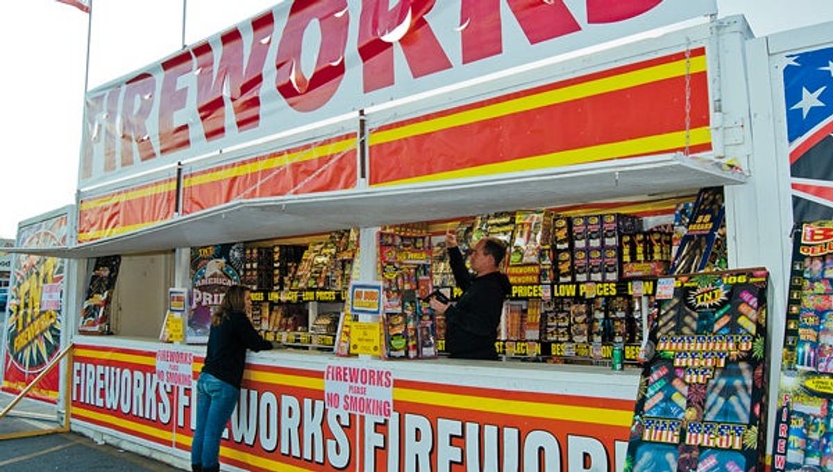Fireworks stands ready for New Year's