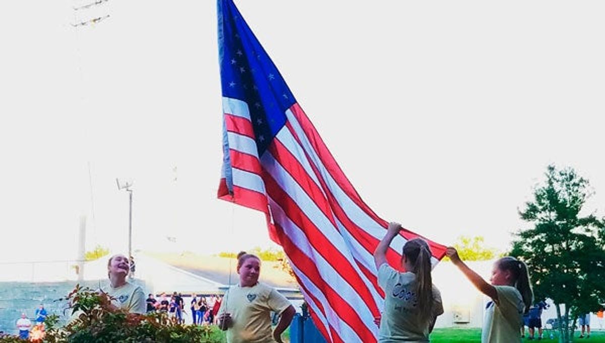 Girl Scout troop named official color guard of JMS