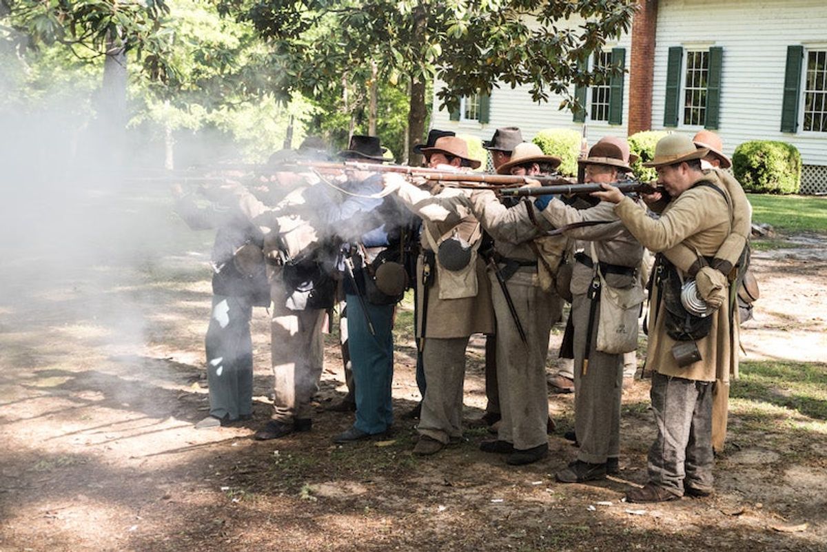 Students experience Civil War era during Living History event