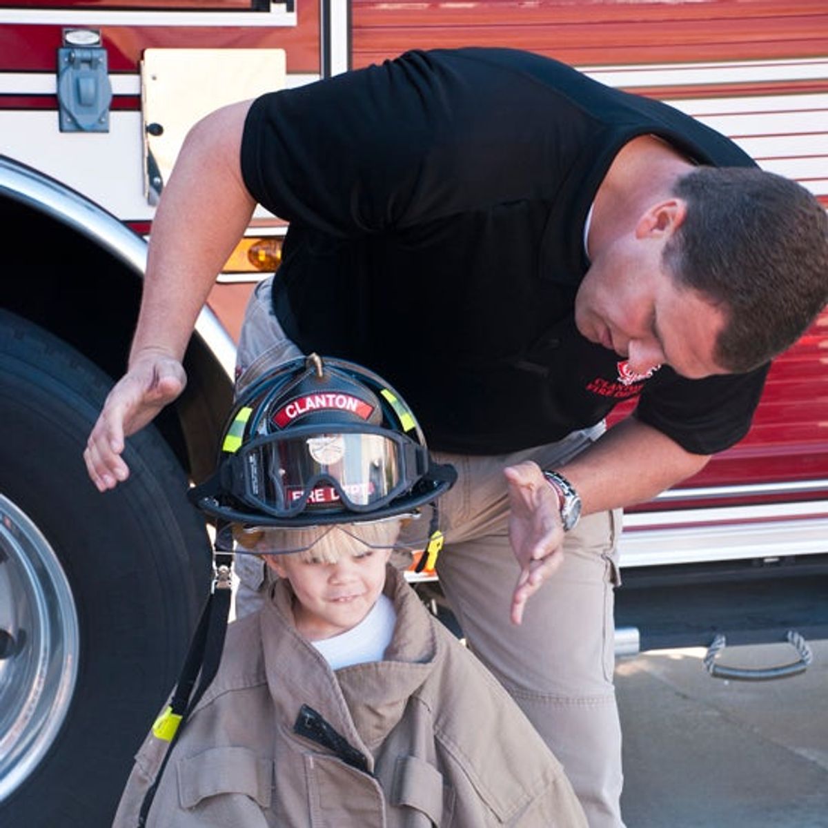 Students visit fire, police departments