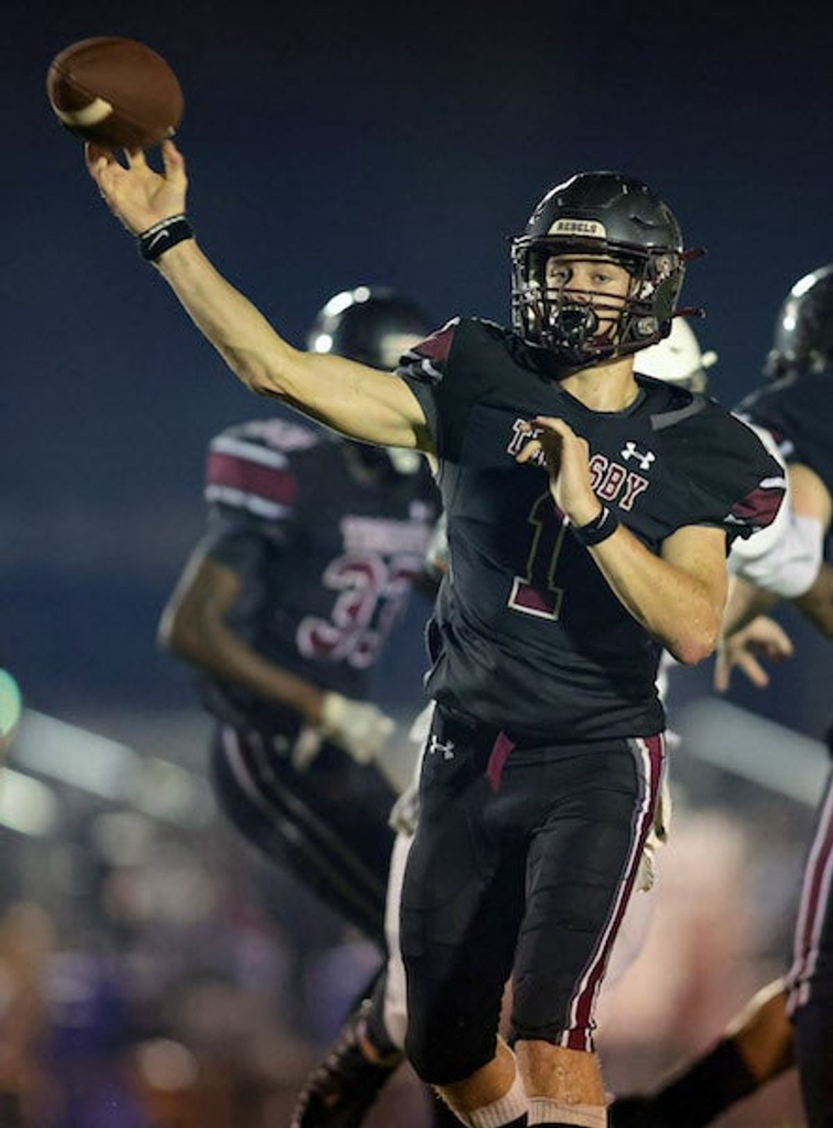 Taylor shines at quarterback for Rebels in week one