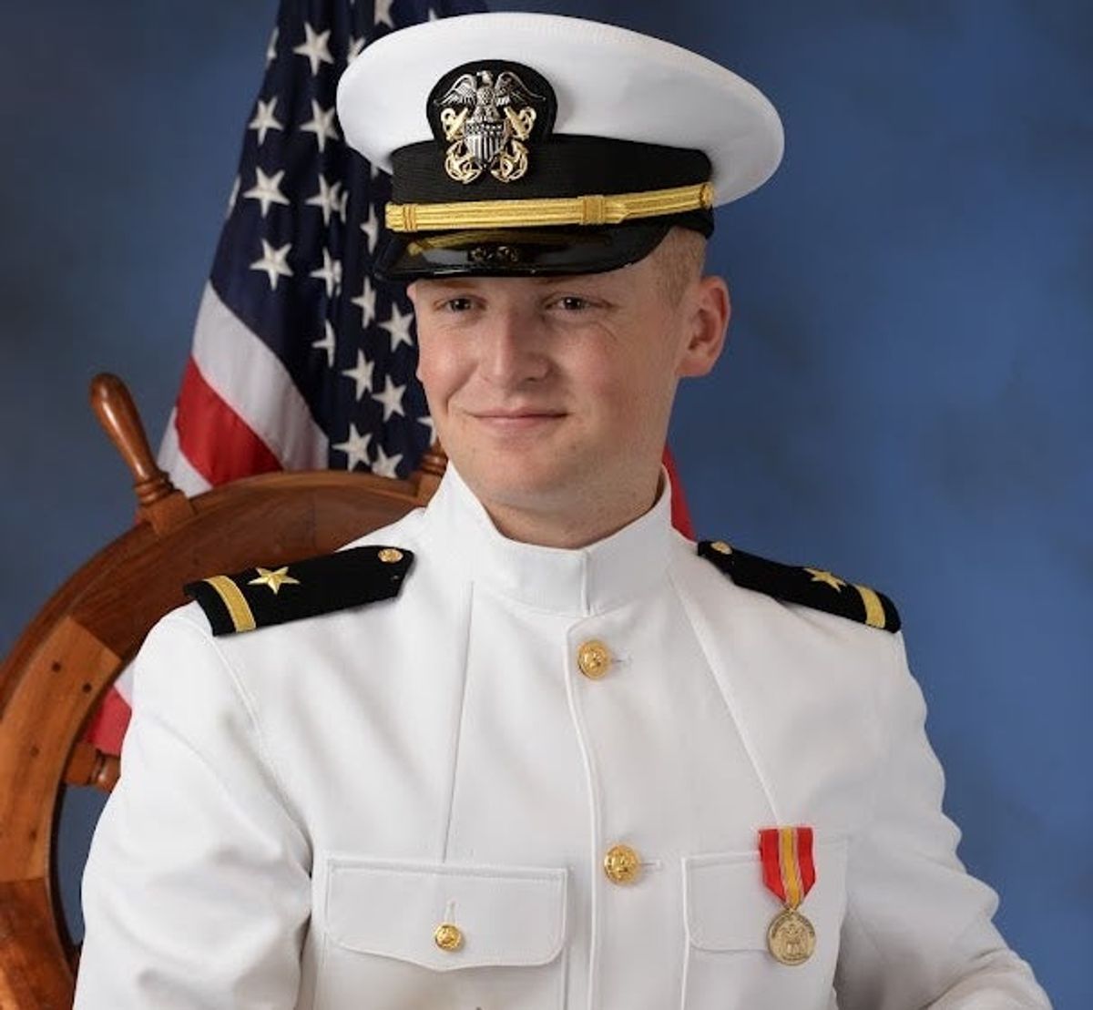 CJ LeCroy becomes commissioned Navy officer