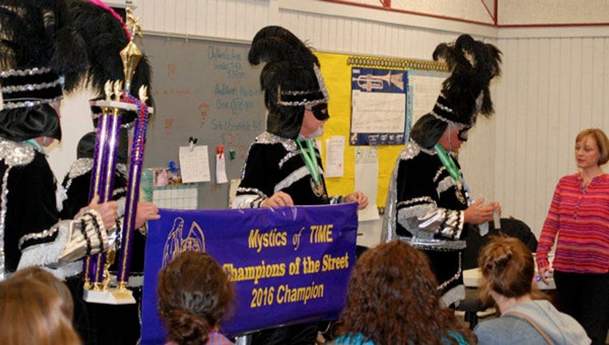 Verbena band's Mardi Gras performance earns first place