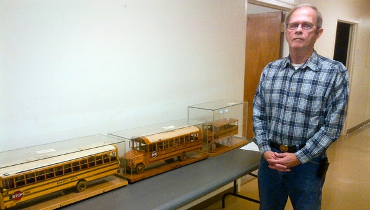 Former schools employee makes, shares model buses