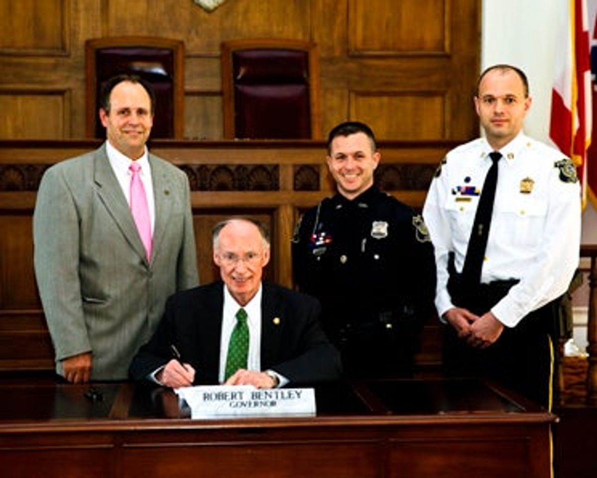 Governor signs resolutions for Clanton police officers