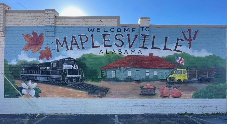 Lore in Town of Maplesville showcased in downtown mural