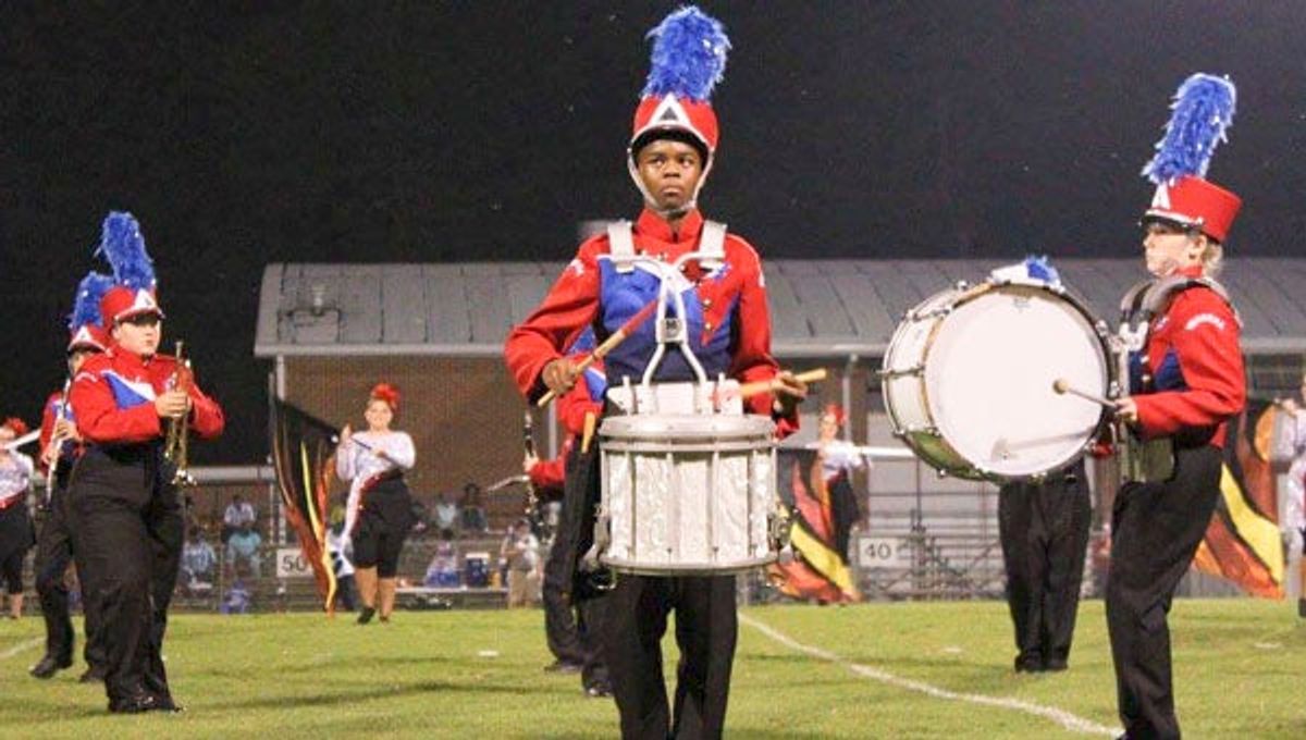 Verbena band performs with new uniforms
